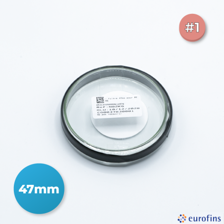 N82KG - 47mm non-tared glass fiber filter PFAS (Petri dish)