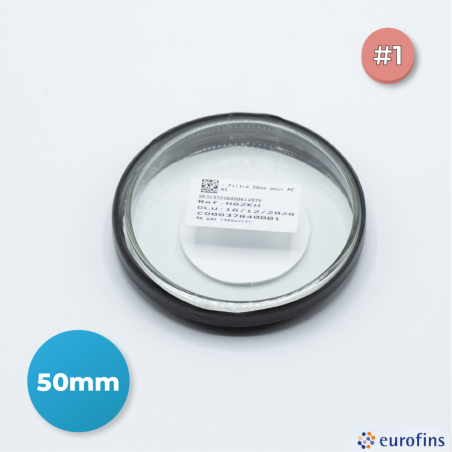 N82KH - 50mm non-tared glass fiber filter PFAS (Petri dish)